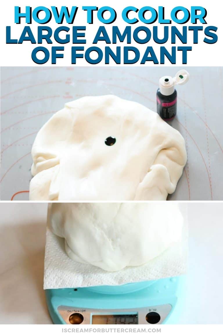 Easy Way to Color Large Amounts of Fondant - I Scream for Buttercream