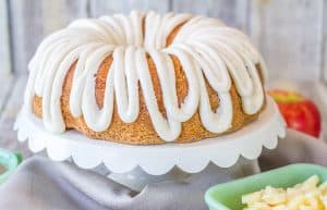 Moist Apple Coconut Cake with Cinnamon Cream Cheese Glaze - I Scream ...