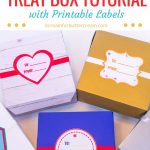 DIY Treat Boxes with Printable Labels - I Scream for Buttercream