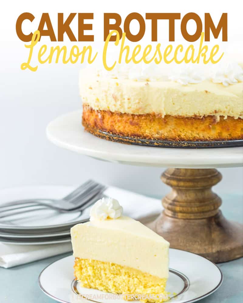 Cake Bottom Lemon Cheesecake - I Scream for Buttercream