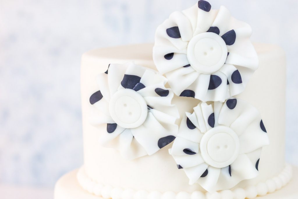 Fondant Fabric-Look Flowers - I Scream for Buttercream
