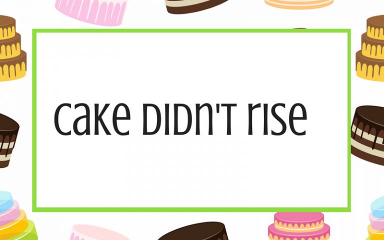 What happened to my cake? Common Cake Baking Problems and Why They ...