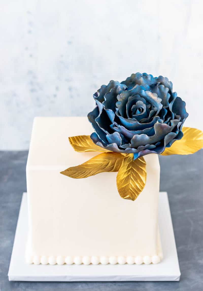 Ruffled Rose Gumpaste Fantasy Flower - I Scream for Buttercream