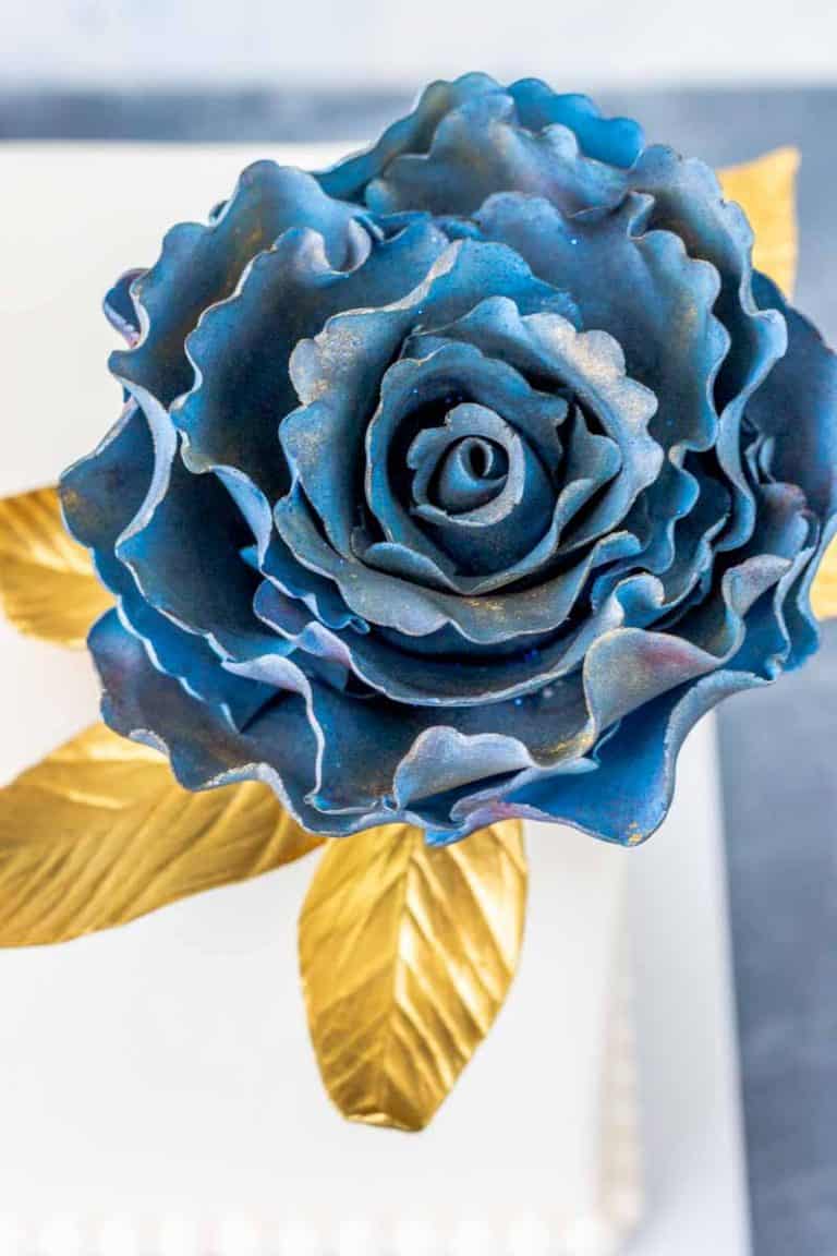 Ruffled Rose Gumpaste Fantasy Flower - I Scream for Buttercream