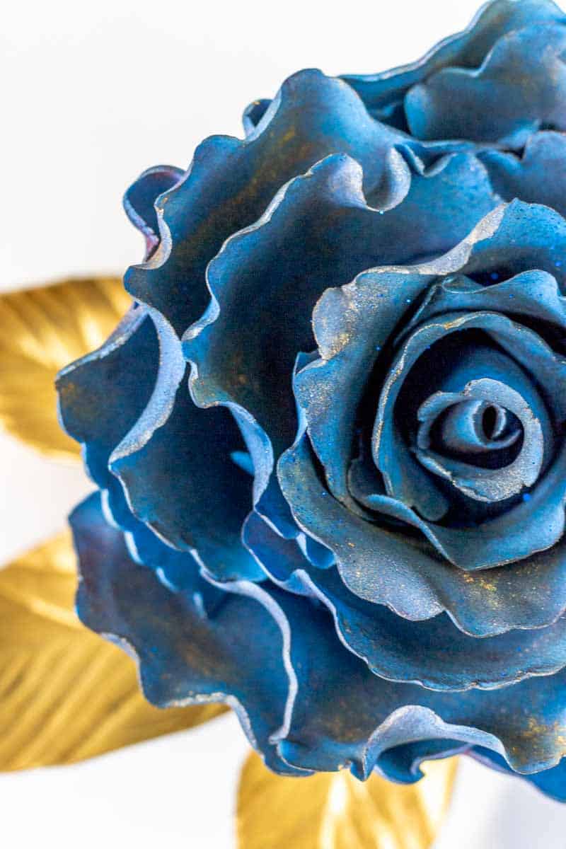 Ruffled Rose Gumpaste Fantasy Flower - I Scream for Buttercream