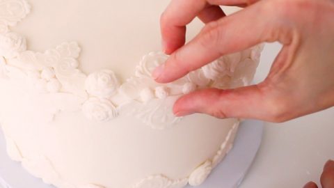 Antiqued Bas Relief Cake - I Scream for Buttercream