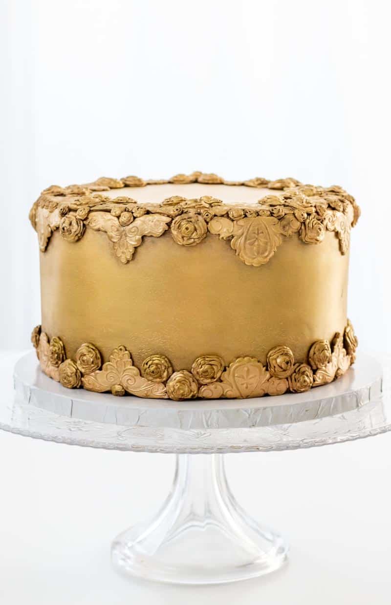 Antiqued Bas Relief Cake - I Scream for Buttercream