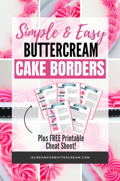 12 Simple and Easy Buttercream Cake Borders - I Scream for Buttercream