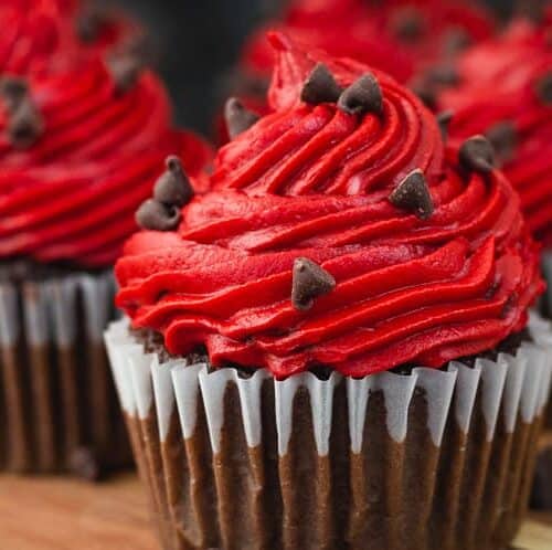 Chocolate Chip Red Velvet Buttercream - I Scream for Buttercream
