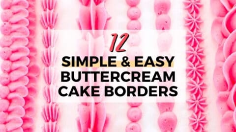 12 Simple and Easy Buttercream Cake Borders - I Scream for Buttercream