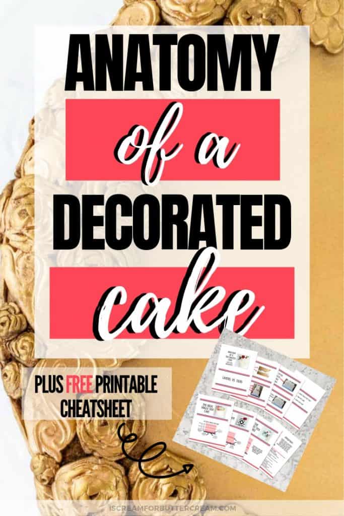 Anatomy of a Decorated Cake (for beginners) - I Scream for Buttercream