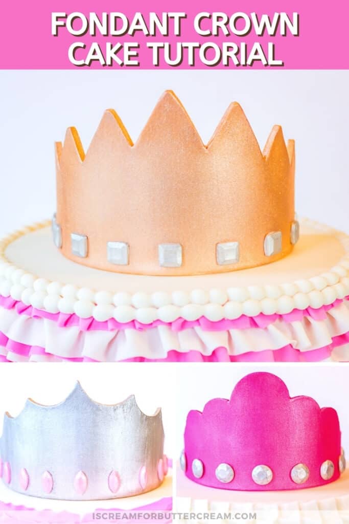 Fondant Crown Tutorial Plus Templates - I Scream for Buttercream
