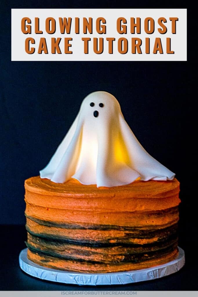 Glowing Ghost Cake Tutorial - I Scream for Buttercream