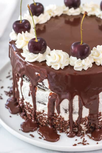 Double Chocolate Black Forest Cake - I Scream for Buttercream