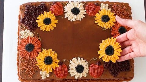 Give Thanks Thanksgiving Cake Tutorial - I Scream for Buttercream