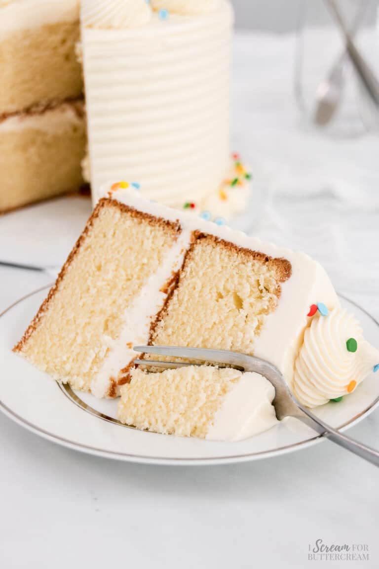Mini 6 Inch Vanilla Cake Recipe - I Scream for Buttercream