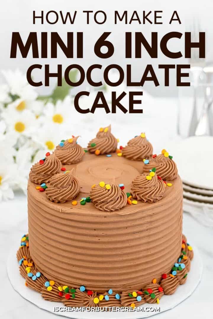Mini 6 Inch Chocolate Cake Recipe - I Scream for Buttercream