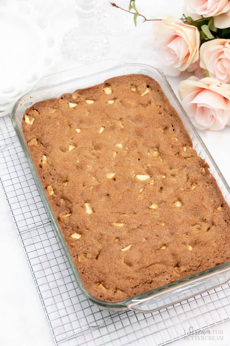 Old Fashioned Fresh Apple Cake (13x9) - I Scream for Buttercream