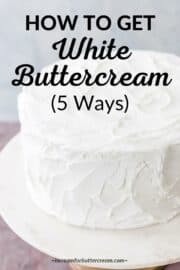 How to Get White Buttercream (5 ways) - I Scream for Buttercream