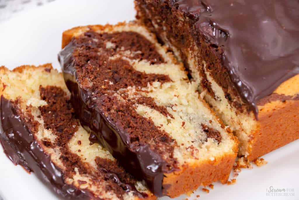 Marble Loaf Cake - Chocolate and Vanilla Snack Cake - I Scream for ...