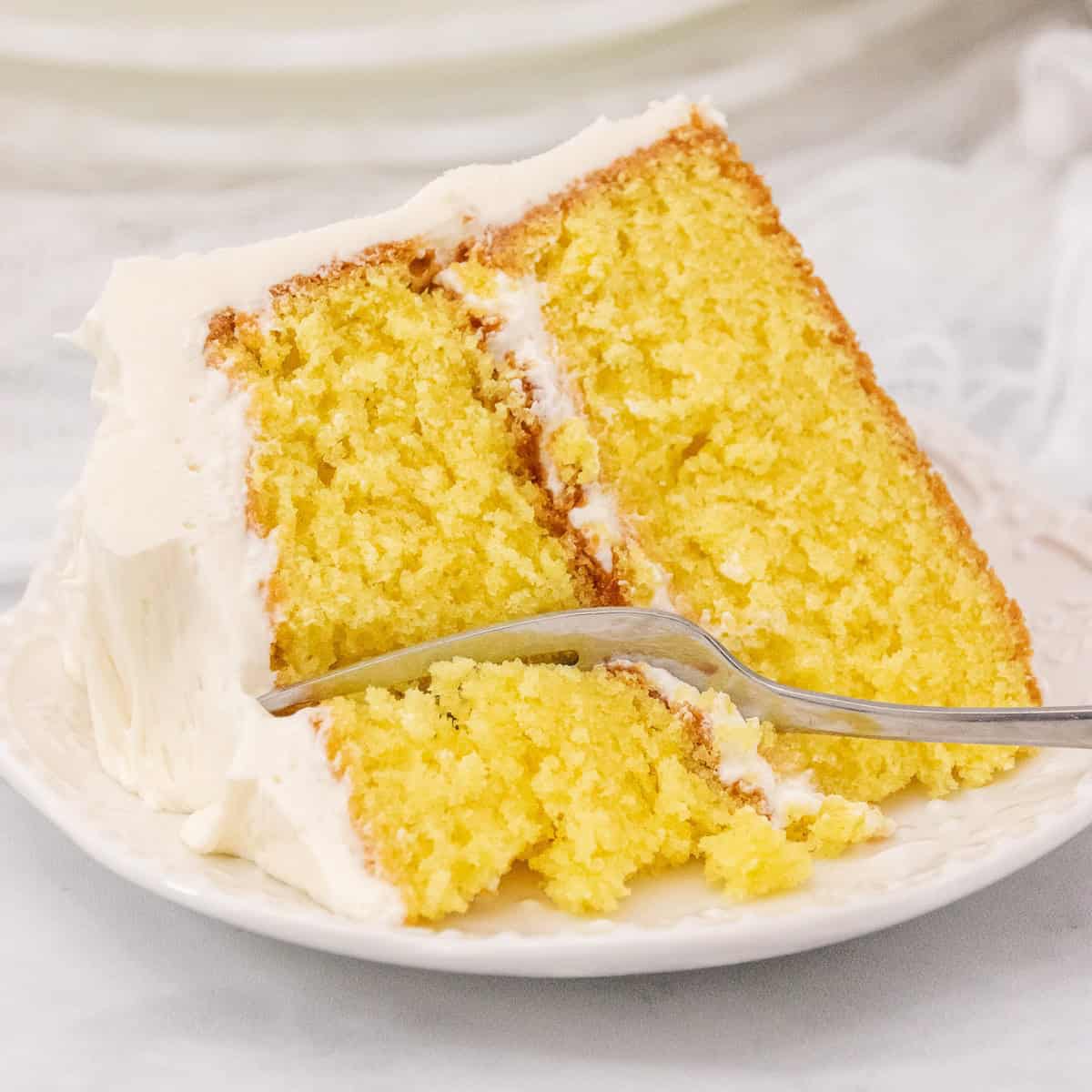 Lemon Sour Cream Layer Cake - I Scream for Buttercream