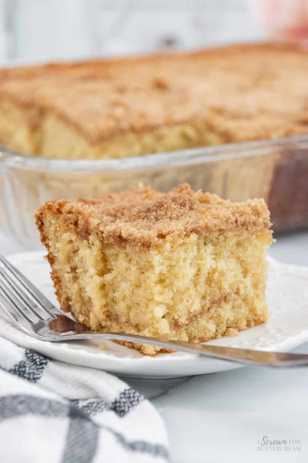 Buttermilk Coffee Cake (13x9 inch crumb cake) - I Scream for Buttercream